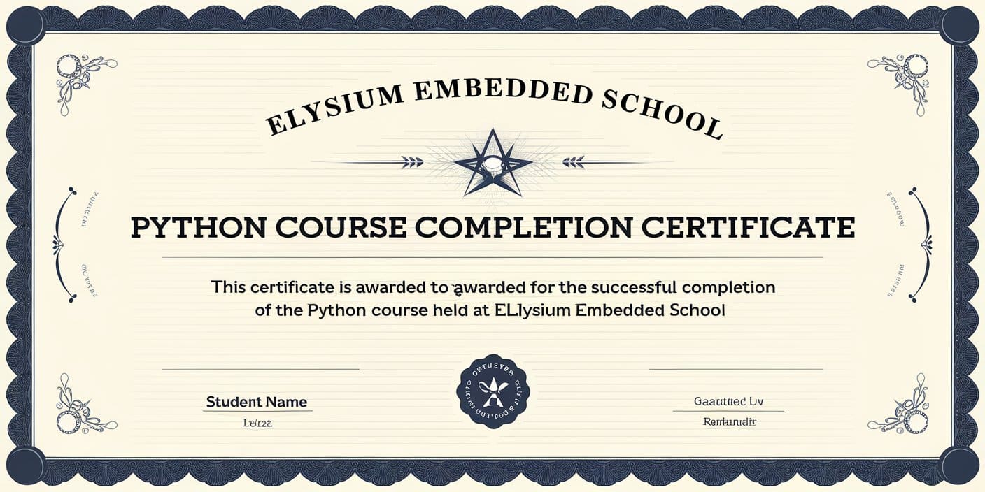 Best Python Certification Course 2025 | Elysium Embedded School